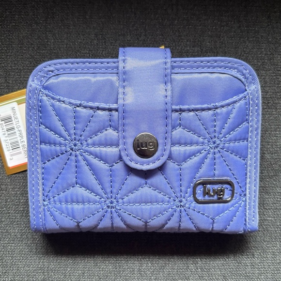 Legacy | Bags | Lug Minuet Legacy Collection Rfid Compact Wallet Purple ...
